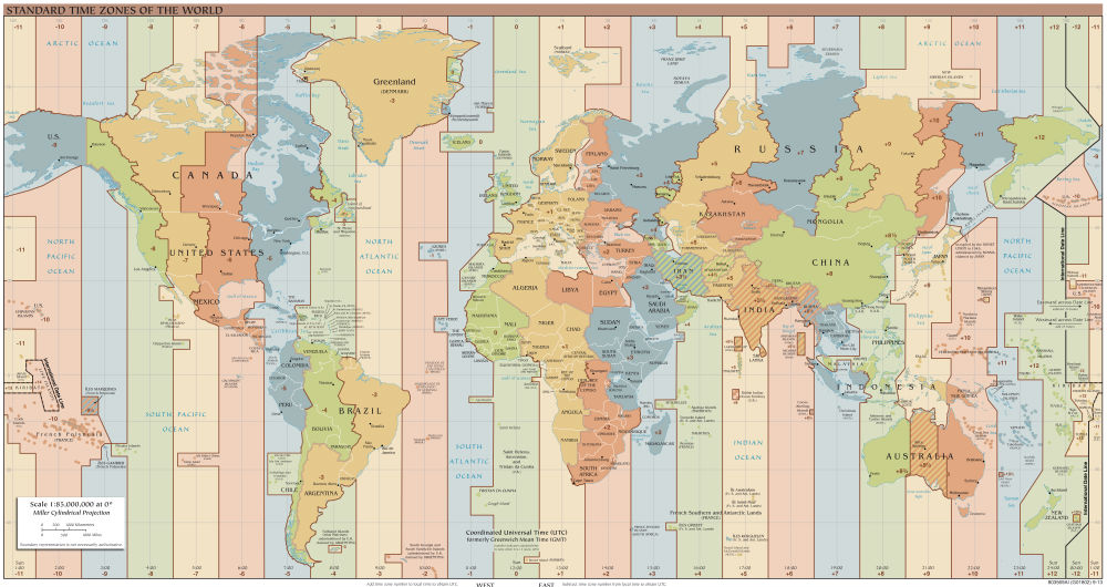  UTC Coordinated Universal Time 