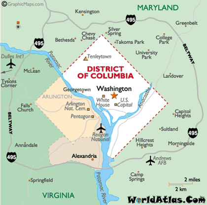 科学网—从国际空间站看夜景中的华盛顿特区 - 蒋迅的博文